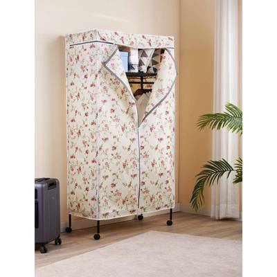 L7挂布衣柜卧钢全架结PVS实简易家用室钢管加粗加厚全封闭衣