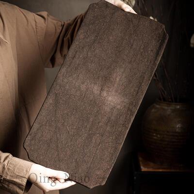 禅意布防水安平茶席复古棉42416布麻中式茶台茶茶桌泡垫干茶盘垫