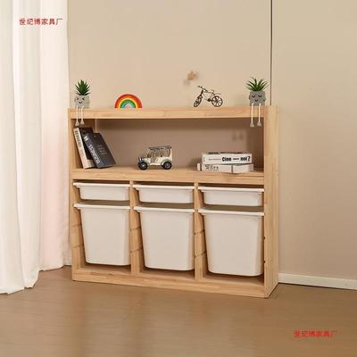 氏儿童玩具收纳架大YUY容量蒙书架置物架储柜宝物宝玩具实收纳柜