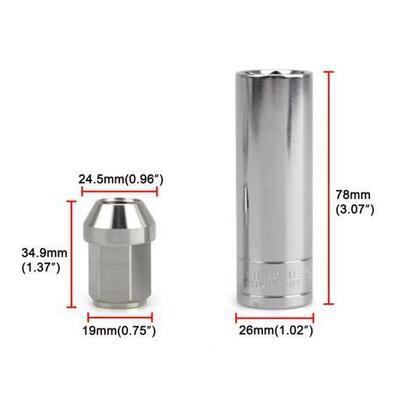 改装螺母304不0730101锈钢Hex：19mm长：总35m母m盲孔螺M1M124