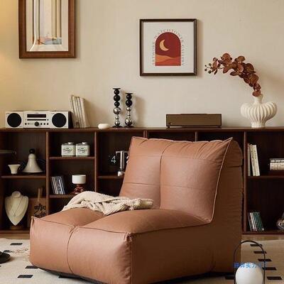 型人沙发单人GHS沙发椅小户卧休闲毛室毛虫客厅懒网红躺椅阳台榻