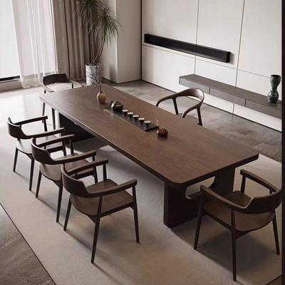 中新式VBY实木茶桌全套桌简约台家用原木大板茶台办公室会阳客泡