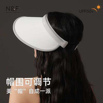 ime冰丝户外空顶帽帽子防晒帽女帽防紫外线大帽檐遮脸遮阳帽现货