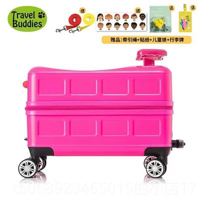 正品travel bu箱ddies波迪士童拉杆箱宝宝儿行李可旅坐可骑男女行