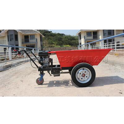 PKI农用轮翻斗拉货车小型推手式施工送料三车建工筑地汽油灰斗车