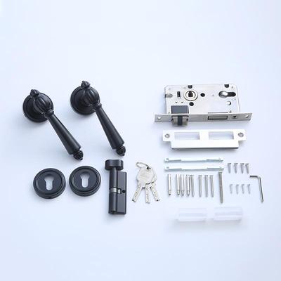 法式复创意南瓜锁生开间房门分体古式门把手磁吸静M3-136音双木门