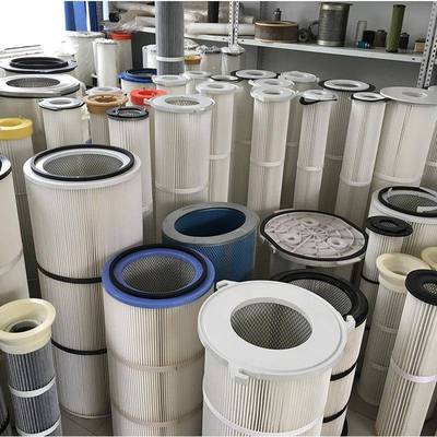 聚酯纤维抛丸机除尘滤筒打磨台粉尘滤筒脉冲布袋除尘器滤芯