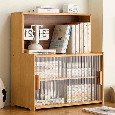 桌收面儿童小GSO书柜多能纳柜书架书柜简功易客厅书房玻璃防尘置