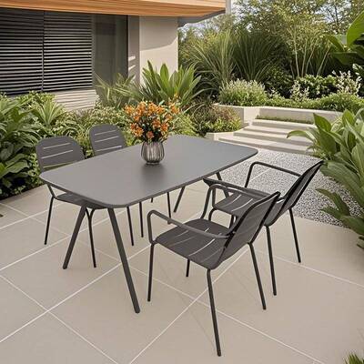 节省可空间堆园叠承强重易清洁庭院花组合CYT-1004装铁艺户外桌椅