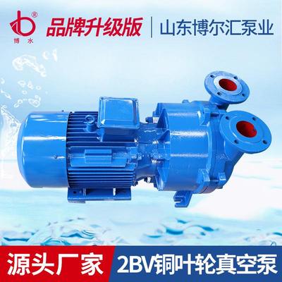 2BV511铜0泵水环式真空泵抽泵4kw叶轮MAV水环真空水循环气泵组