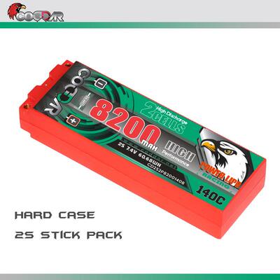 鹰氪CODDAR 8200MAH 2S 7.4V 140C 1/10RC车模香蕉插高倍率锂电池