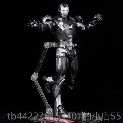 正品复钢仇者型联盟4铁侠MK4多关节可动发6光非合金玩具7寸人偶模