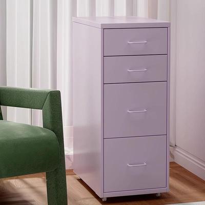 收纳抽屉柜简GCG-HEMD约多层家用客移厅可动储夹缝柜铁多物巴胺床