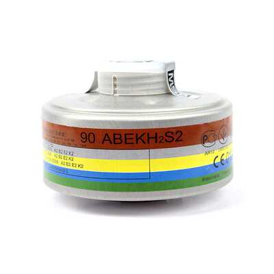 梅思安MSA 10098112-CN 过滤罐90ABEK2 防综合气体A2B2E2K2滤毒罐