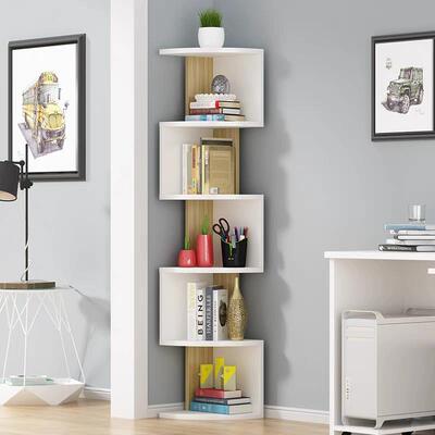 落柜地墙角书柜收纳架34805储物形架书角架转角柜墙角柜子三角拐