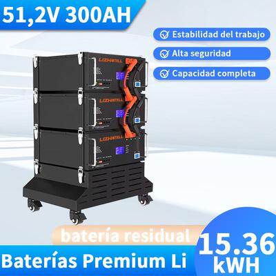 Autonomía total Batería LiFePO4 51.2V 300Ah 15.36kwh