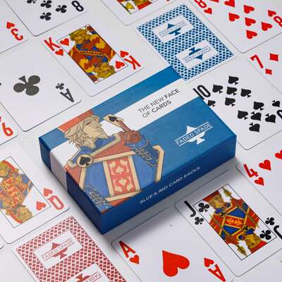 Hustler德州扑克牌德扑PVC加厚塑料WSOP磨砂扑克牌大字宽新疆包邮