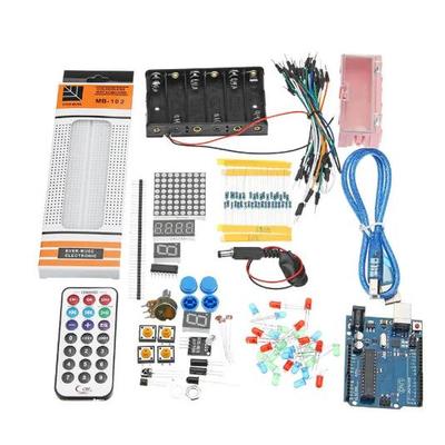 28 Kinds UNO R3 Basics Breadboard Buzzer Sensor LED Element