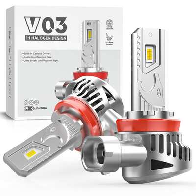 V03直插LED汽车前大灯 汽车雾灯 LED汽车灯H8 H9 H11 9005 9006