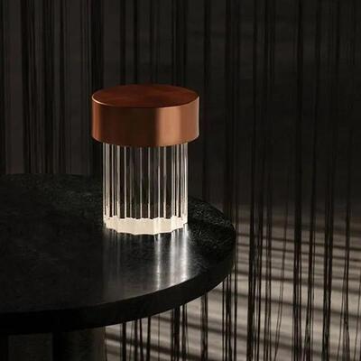 北欧意大利创意柱子LastOrder台灯小夜灯usb可充电移动水晶便携灯