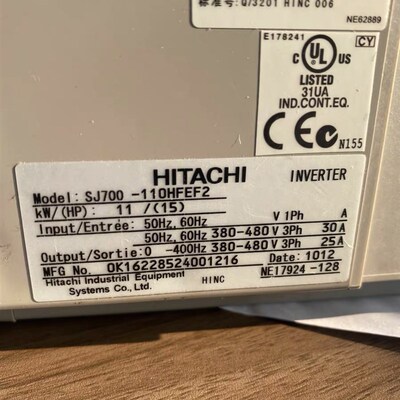 日立变频器SJ700-110HFEF2