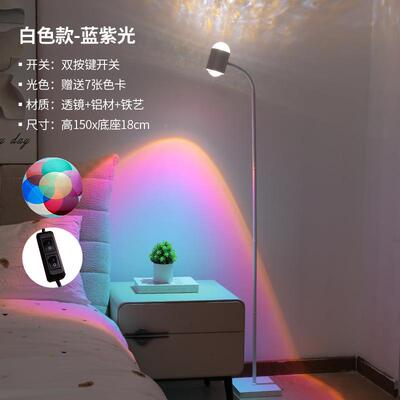 水波纹氛背围灯网红头日落灯台灯双落地63785灯客厅直播间景阳夕
