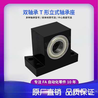 TWPC BGHWB BHJ61轴承座T型立式双轴承固定座支撑座机加工座