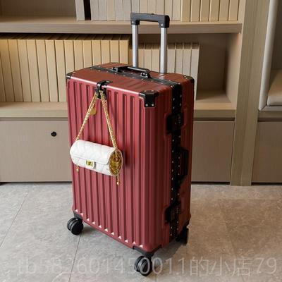 高档利比丹顿行李箱旅行码箱拉杆箱万轮向量大容铝框男女学生密箱