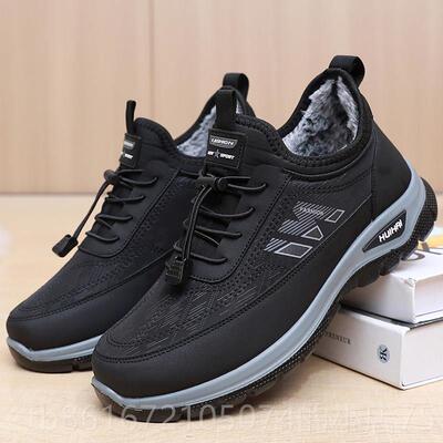 高档老北京布鞋男棉秋冬丝绒保暖防水防滑中老爸用爸鞋鞋运年动步