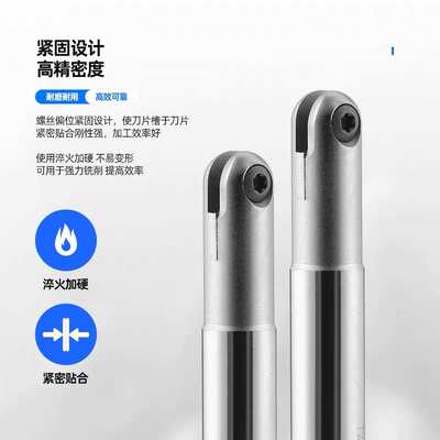 T2139球型精铣刀杆 瓦尔特球头半圆刀杆T2139 R4/R5/R6/R8/R10R15