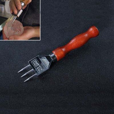 酒吧聚采专业调酒师凿冰器三叉冰锥开冰器调酒三头冰锥 日式冰锥