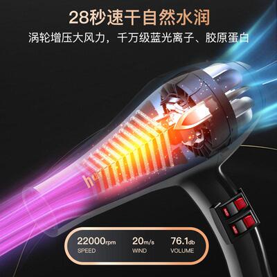 电吹风机家用大风力2300W恒温护发发廊大功率理发店风筒大风量
