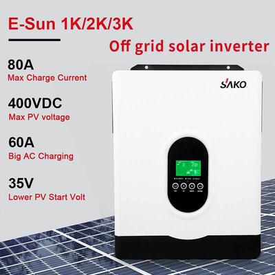 SAKO Off Grid solar inverter 1KW2KW3KW24V 80A MPPThome inver