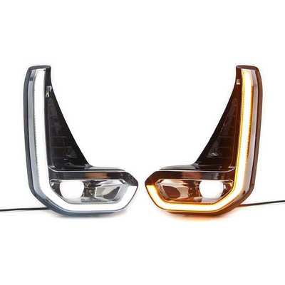 2020-2023海拉克斯Revo车灯改装白黄Hilux电镀款LED雾灯日行灯DRL