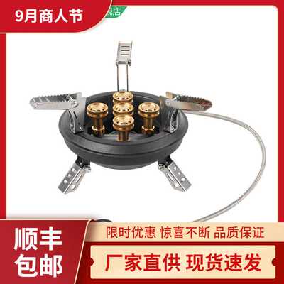 兄弟捷登BRS-201A五芯猛火炉具七星卡式丁烷液化便携式大功率气炉