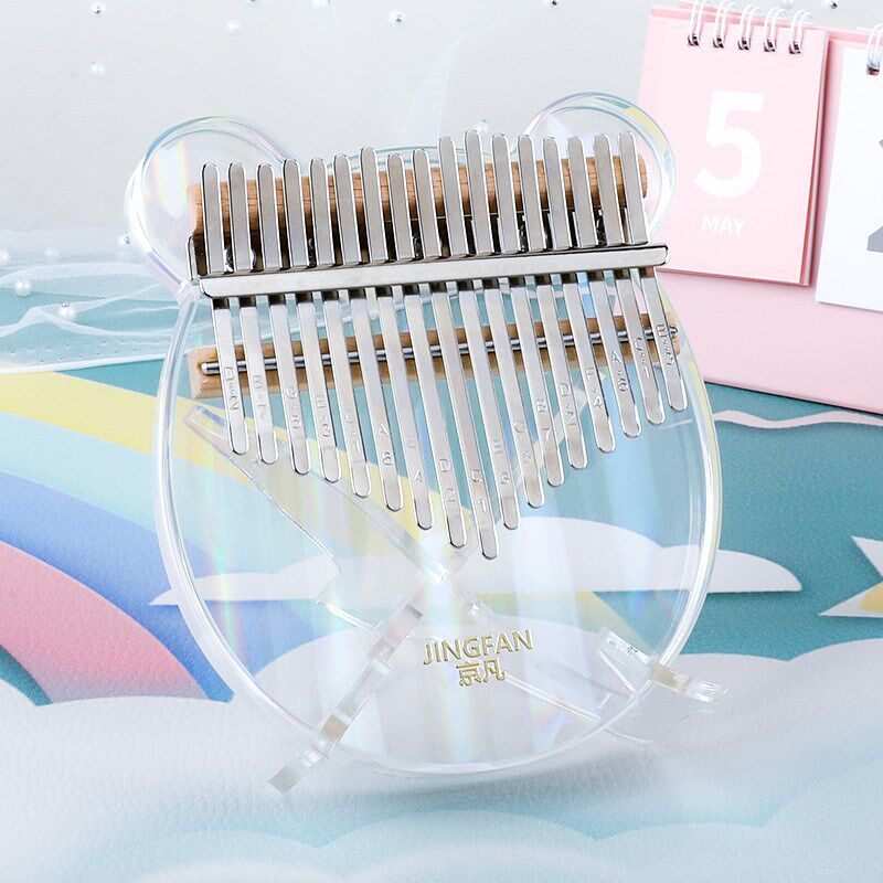 17音拇指琴卡林巴初学者水晶透明卡巴林kalimba21音手指钢琴