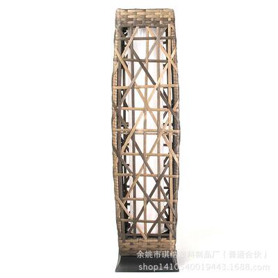 16*16/19*19*H68cm高品质led太阳能藤编庭院灯藤艺装饰灯具