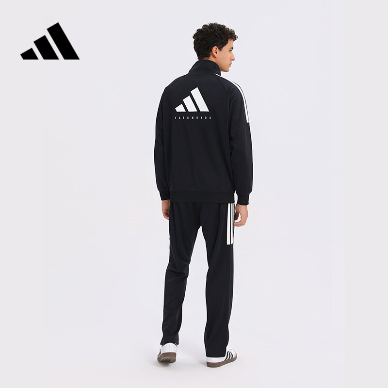 Adidas/阿迪达斯夹克外套直筒裤组合运动服套装跑步休闲2026新款