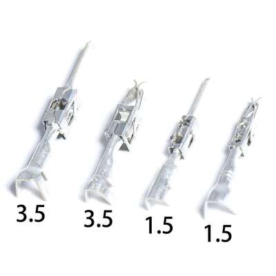 跨境 400PCS 1.5/3.5mm汽车连接器端子插针线束端子公母接插件