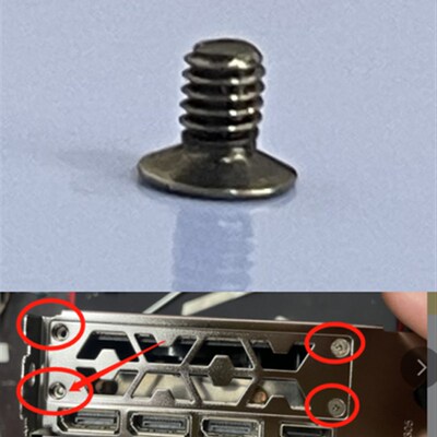 铭瑄1050挡板脚索泰影驰30挡板正面大孔用的螺丝螺钉螺杆固定螺丝