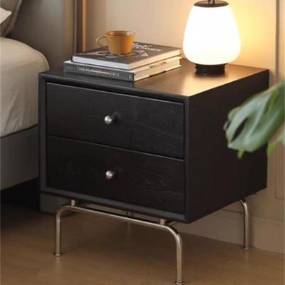 严选中古风卧室床头柜小型床边抽屉柜复古设计感储物柜床尾边柜子