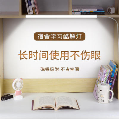 酷毙灯大学生学习专用宿舍灯管led长条形护眼台灯寝室书桌充电灯