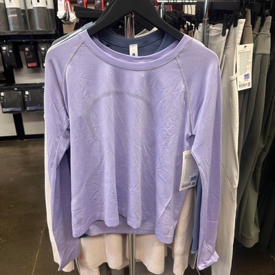 香港Lululemon露露乐蒙swiftly Tech Long-Sleeve瑜伽圆领长袖T恤