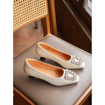 【大L外贸专属】跟鞋钻扣单鞋BTCX-XC202