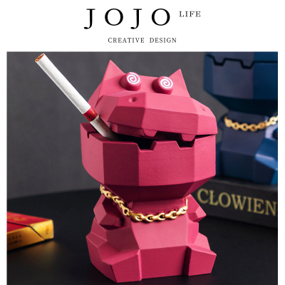 JOJOS L. PD.Adonis.烟灰缸河马烟灰缸带有盖创意个性潮流尼斯