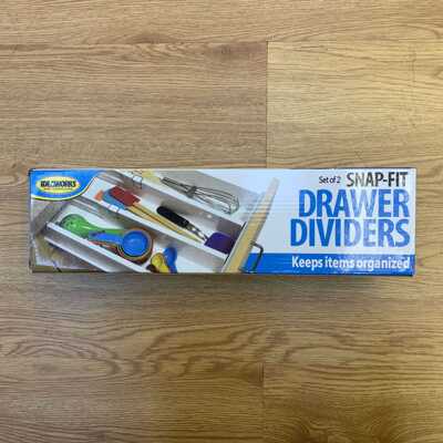 TV产品 两只装伸缩隔板 drawer dividers 抽屉整理收纳可调节挡板