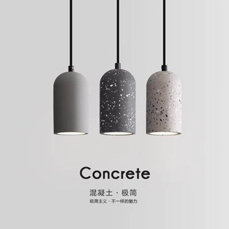 水泥吊灯北欧工业风LOFT餐厅灯创意个性吧台灯具简约复古民宿吊灯