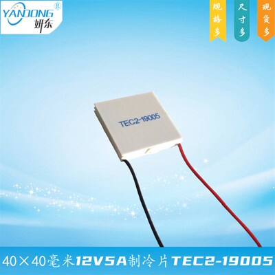4040两层温差半导体电子致冷组件TEC2-19005妍东2级制冷片28瓦