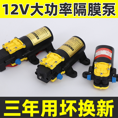 农用电动喷雾器水泵高压泵12v电机马达配件通用打药机大功率型