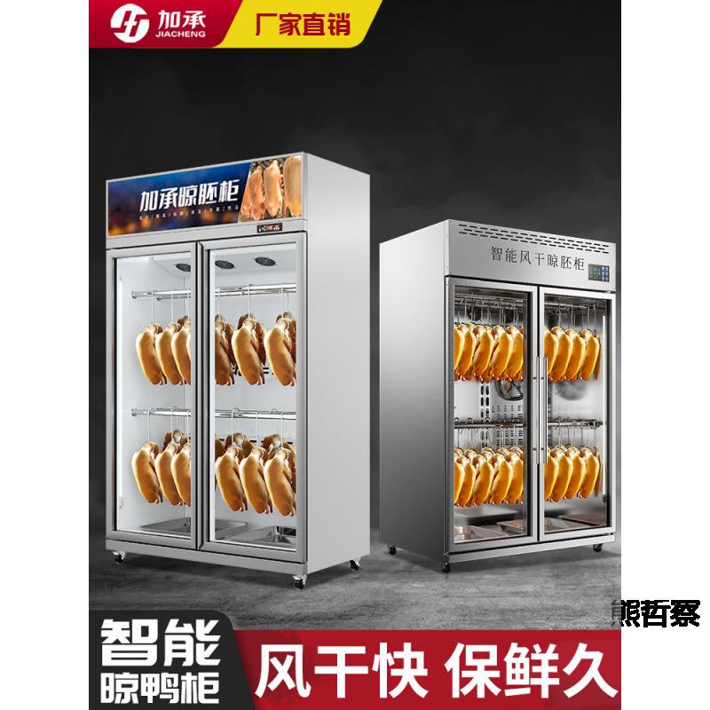加承晾鸭柜商用烧鹅烧鸭烧腊挂肉柜保鲜烘干机烤鸭风干智能晾胚柜